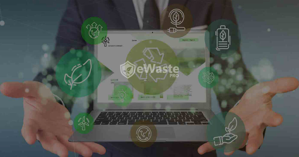 Electronic waste recycling with pickup offered by eWaste Pro.